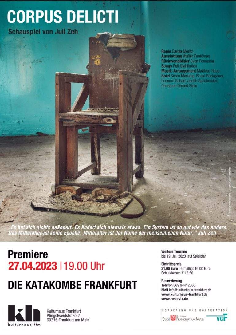 Premiere des brisanten Juli Zeh-Theaterstücks „Corpus Delicti“ am 27. April 2023 - Christoph ...